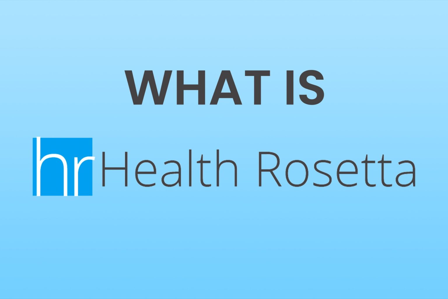 What is health Rosetta? - BenefitsDNA
